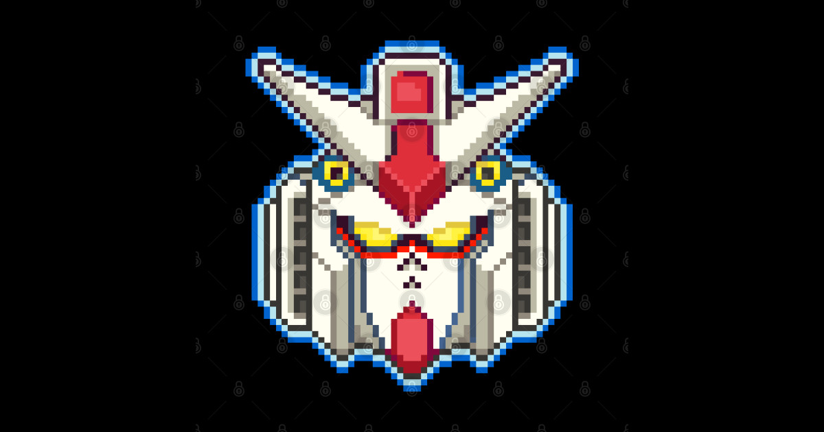 Pixel RX 78-2 - Gundam - Sticker | TeePublic
