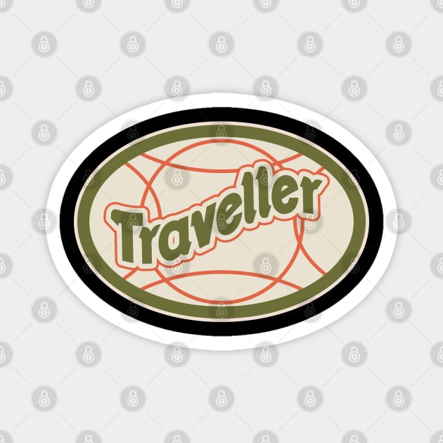 Retro Traveder Badge - Vintage backpacker Sticker - Classic Travel ...