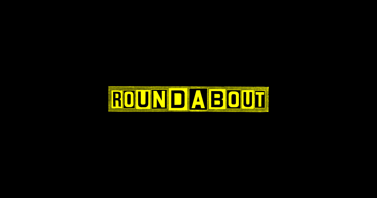 Roundabout 1969 Vintage YELLOW - Roundabout - Sticker | TeePublic