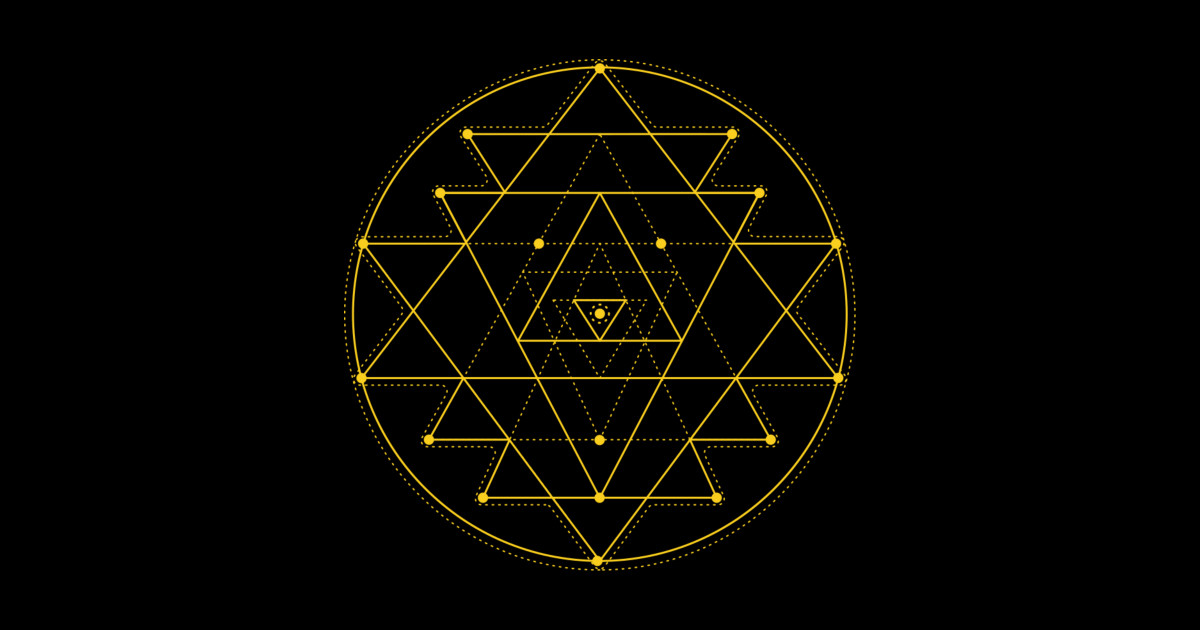 Sacred Yellow Geometry - Sacred Geometry - Posters and Art Prints ...