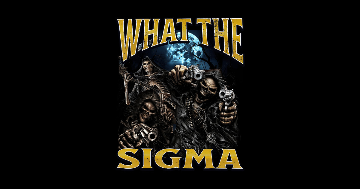 What The Sigma Grim Reapers Pointing Guns Halloween Spooky Skeleton ...