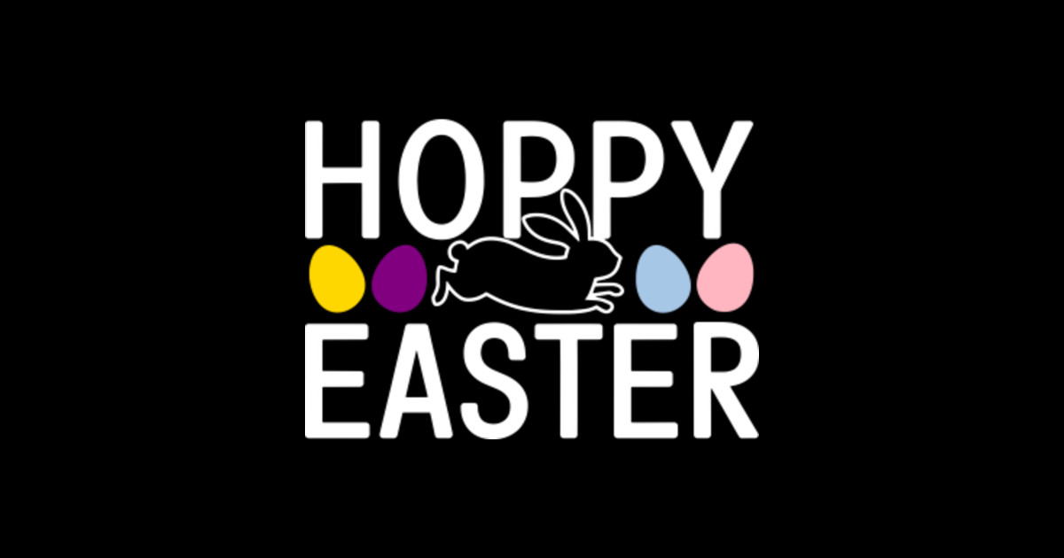 Hoppy Easter – Pastel Egg and Flower Design - Easter - Sticker | TeePublic