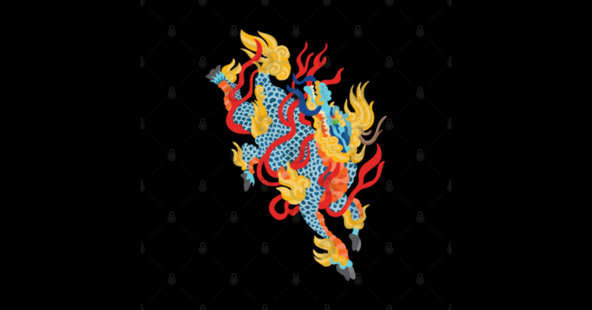 anime classic tattoo Kirin - Tattoo Art - Sticker | TeePublic