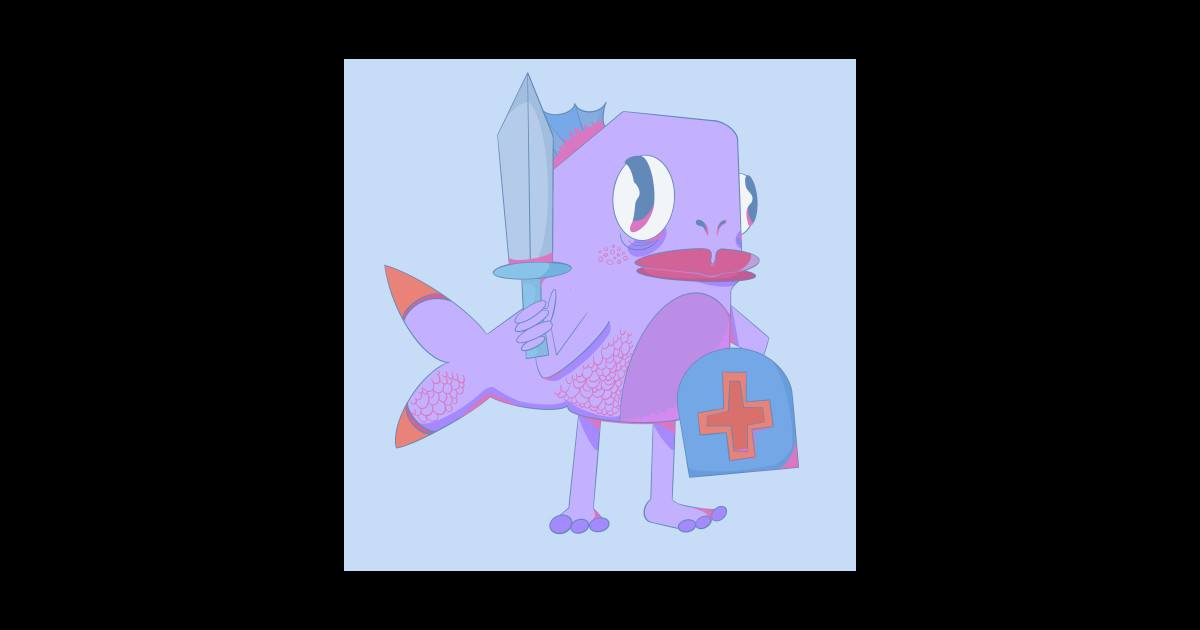 War fish - Warrior - Sticker | TeePublic