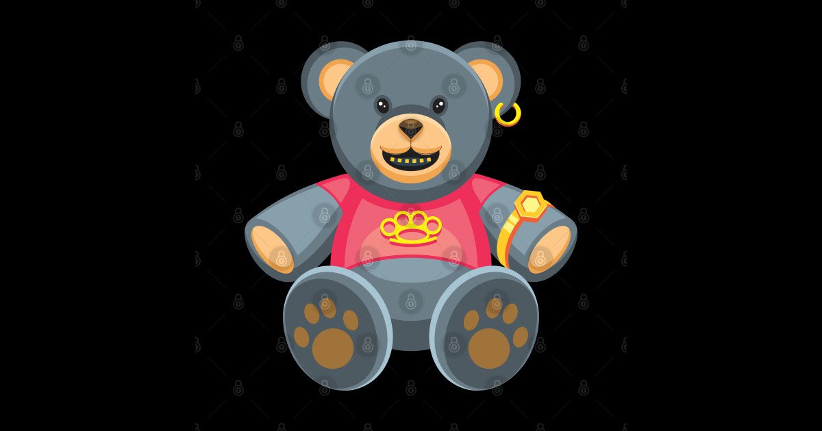 Tough Teddy Bear 2.0 - Teddy Bear - Sticker | TeePublic