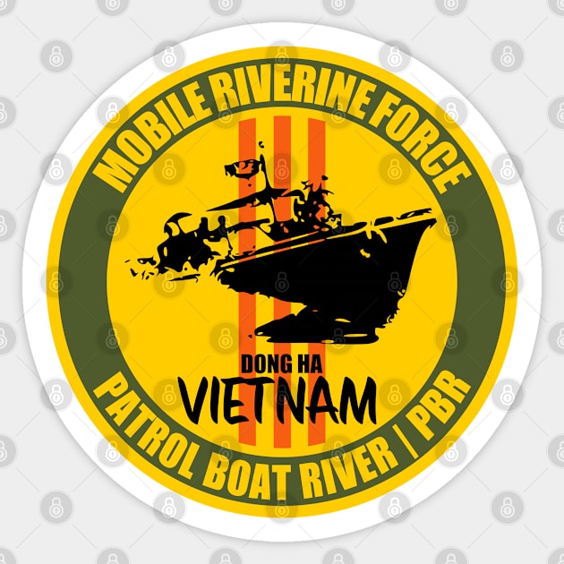 PBR Patrol Boat River - Dong Ha Vietnam - Vietnam Patrol Boat - Sticker ...