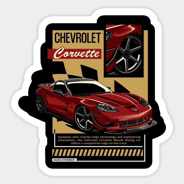 Corvette C6 - Chevrolet Corvette C6 - Sticker | TeePublic