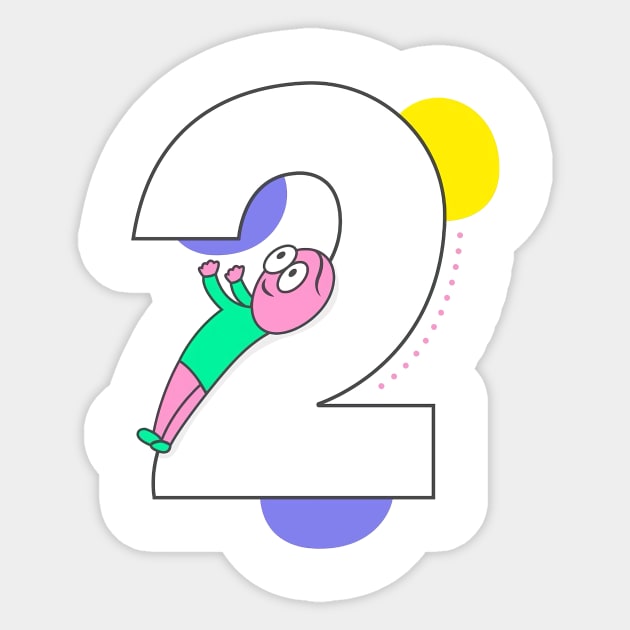 monster number 2 - Number 2 - Sticker | TeePublic