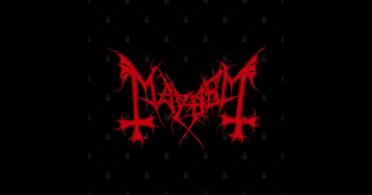 Mayhem - Band Logo (Red Edition) - Mayhem - Posters and Art Prints ...