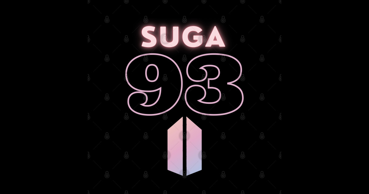 BTS Suga 93: Logo - Bts Suga - Sticker | TeePublic