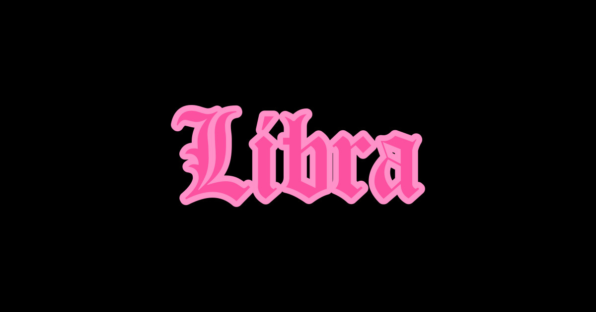 Libra Zodiac Pink Astrology Aesthetic - Libra - Sticker | TeePublic