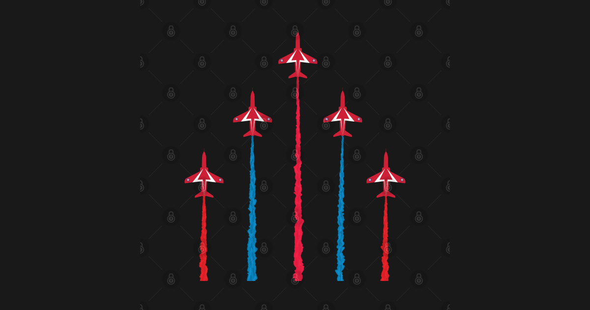 Red Arrows Display Team - Red Arrows - T-Shirt | TeePublic