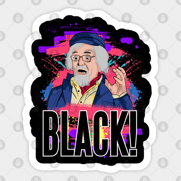 Johnny Nice Painter - Black - The Fast Show - Sticker | TeePublic
