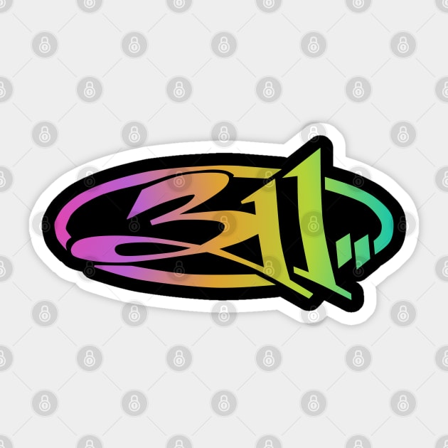 logo 311 - 311 - Sticker | TeePublic