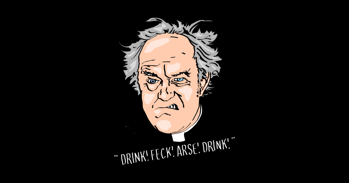Father Jack from Father Ted - Father Ted - Sticker | TeePublic