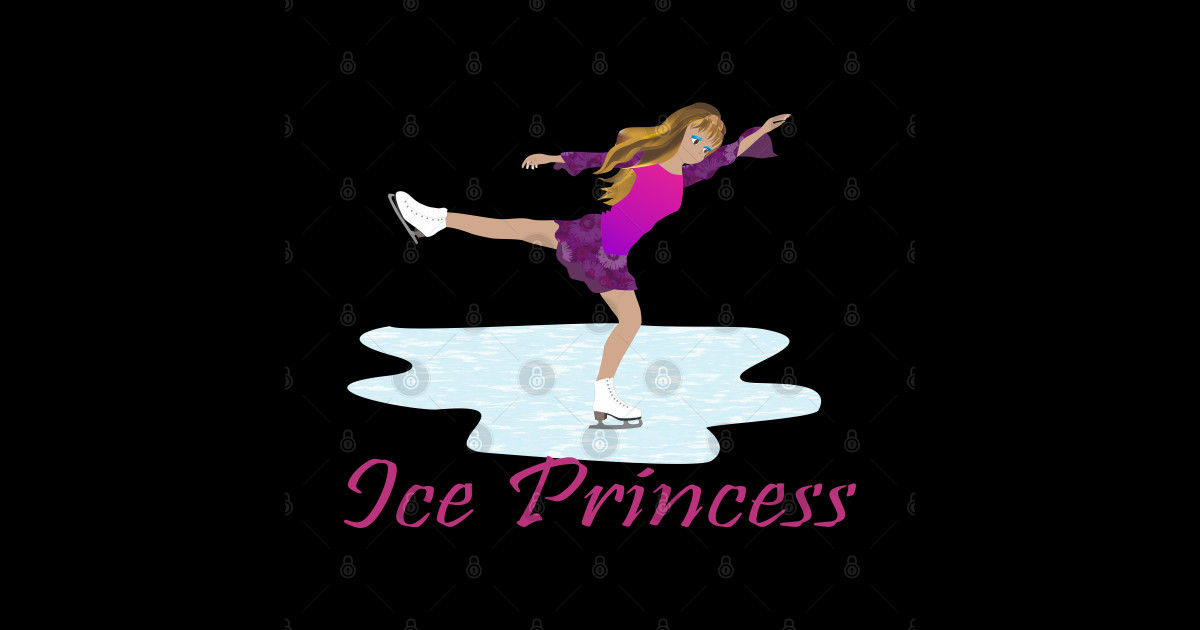 Ice Princess Anime Figure Skater - Figure Skater - Sticker | TeePublic