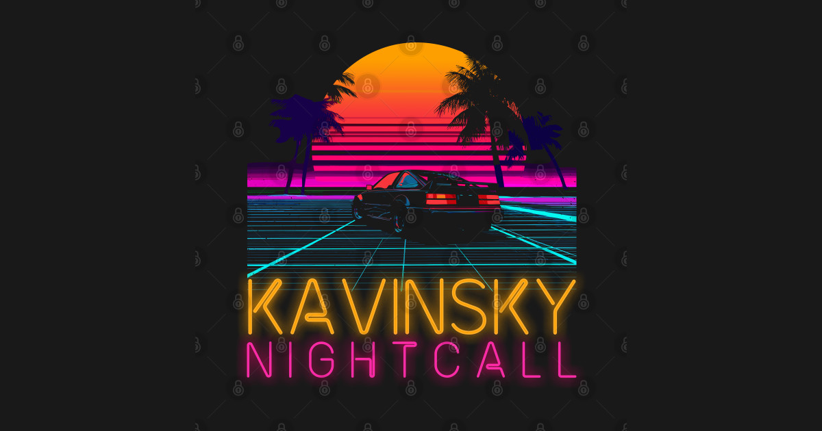 Kavinsky • • • Retro Style Original Fan Design - Kavinsky - T-Shirt ...