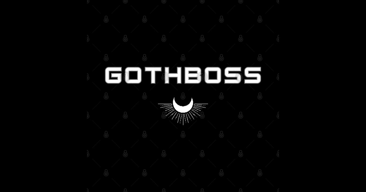 Goth Boss Official - Moon - Sticker | TeePublic