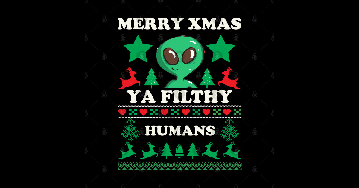MERRY XMAS YA FILTHY HUMANS - Merry Xmas Ya Filthy Humans - Sticker ...