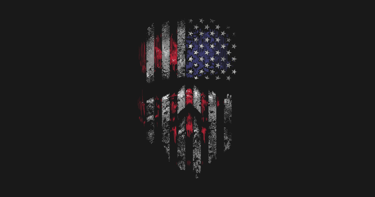 USA Horror Flag - Us - T-Shirt | TeePublic