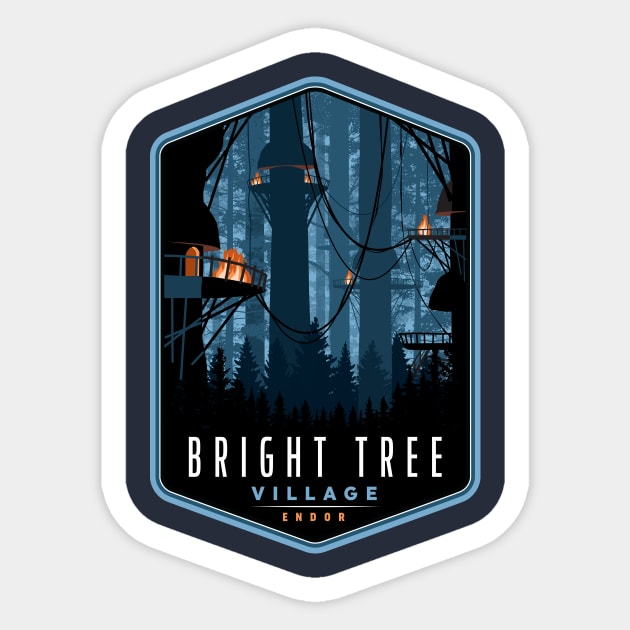 Bright Tree Village - Return Of The Jedi - Sticker | TeePublic