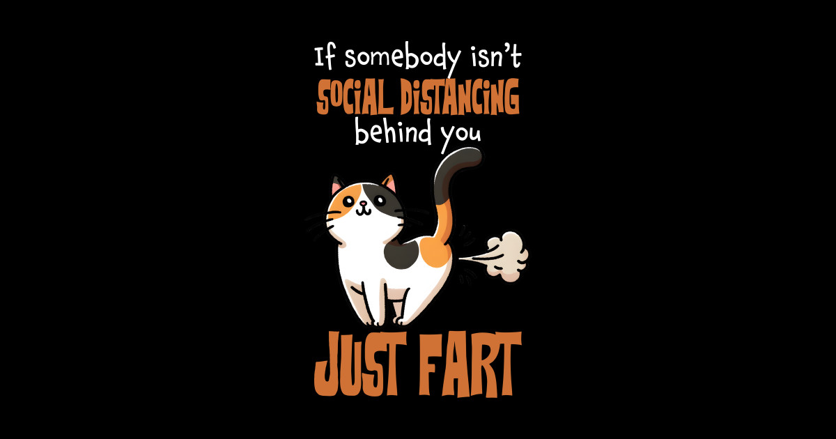 If Somebody Isn't Social Distancing Behind You, Just Fart Funny Cat ...
