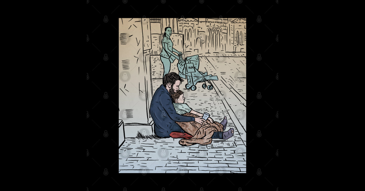 Father and son - Poor People - Magnet | TeePublic