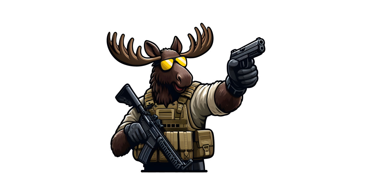 Tactical Moose - Moose - T-Shirt | TeePublic