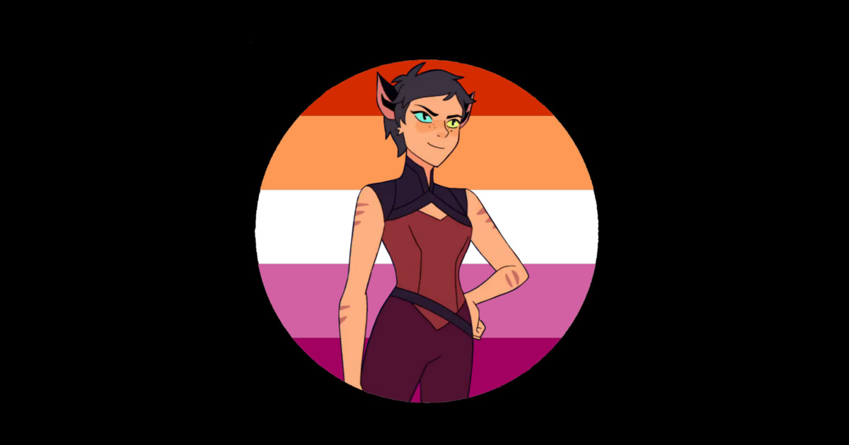 S5 Catra She-Ra Lesbian Flag SPOP - Shera - Sticker | TeePublic