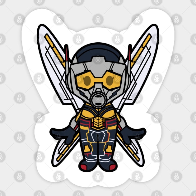 Wasp Chibi - Antman And The Wasp - Sticker | TeePublic