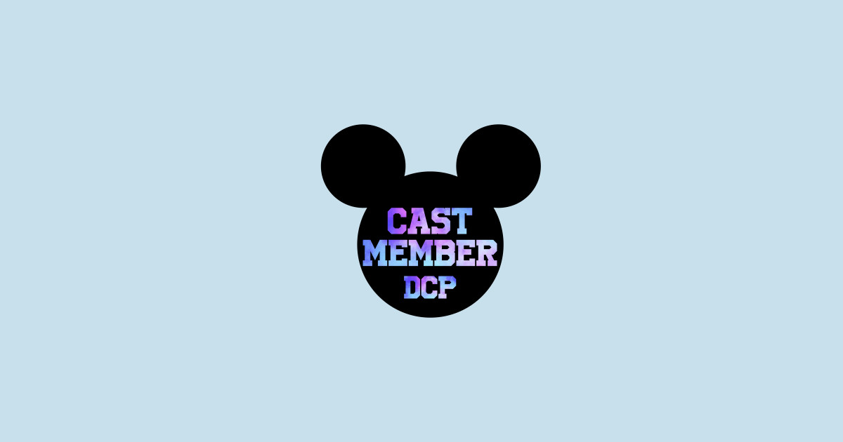 cast member DCP purple tie dye ears - Dcp - T-Shirt | TeePublic