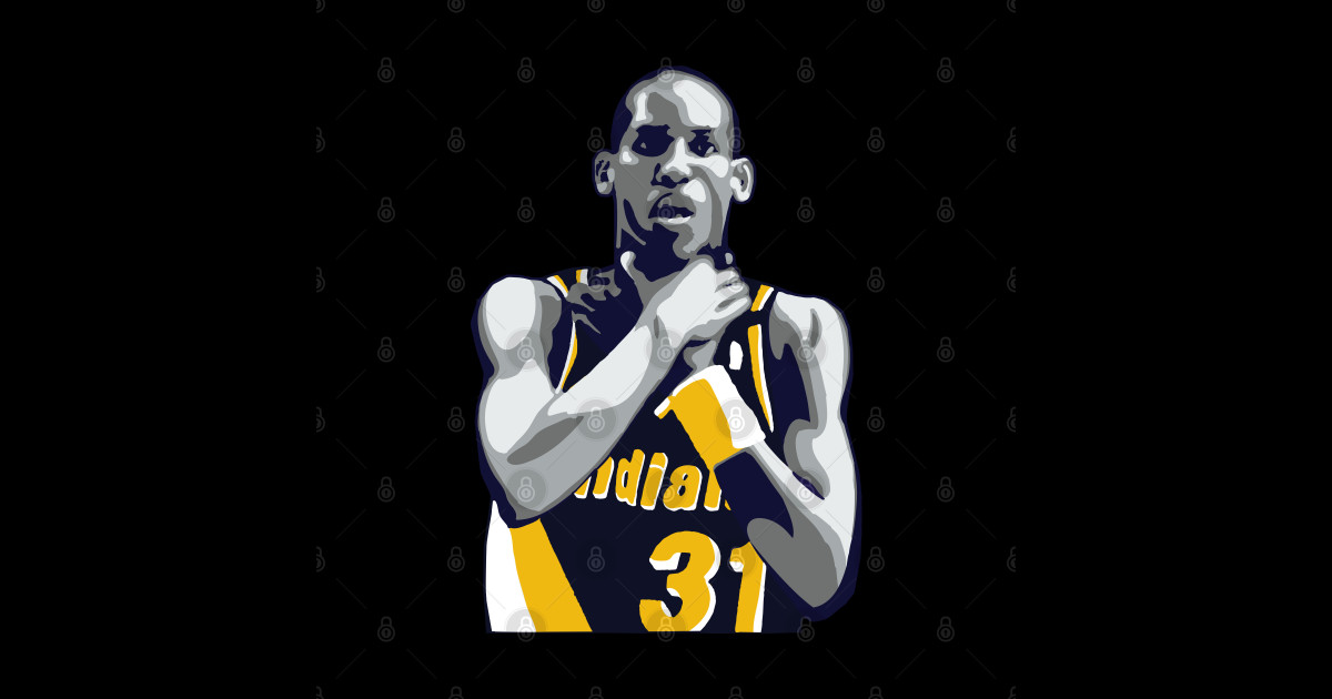 Reggie Miller Choke - Reggie Miller - Sticker | TeePublic