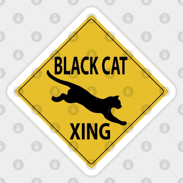 Black Cat XING - Halloween - Sticker | TeePublic