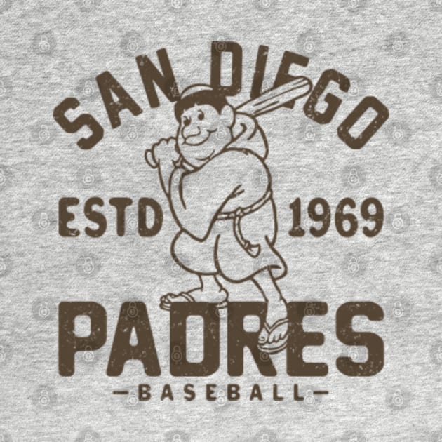 Retro San Diego Padres 1 by Buck Tee - San Diego Padres - T-Shirt ...