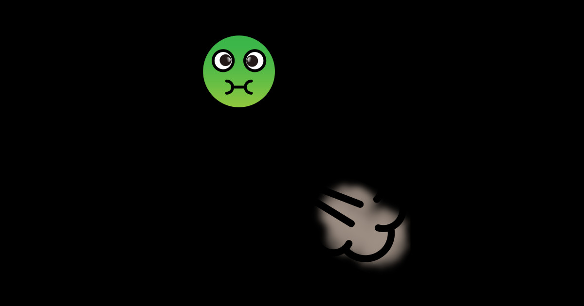 Fart Emoji Face - Fart Emoji - Sticker | TeePublic