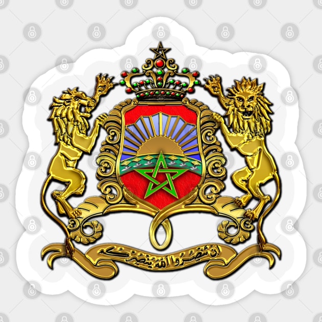 kingdom of morocco seeklogo - Moroccan Flag Kingdom Logo - Sticker ...