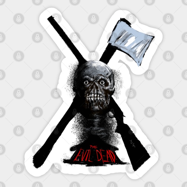 The Evil Dead Weapons - Evildeadfanart - Sticker | TeePublic