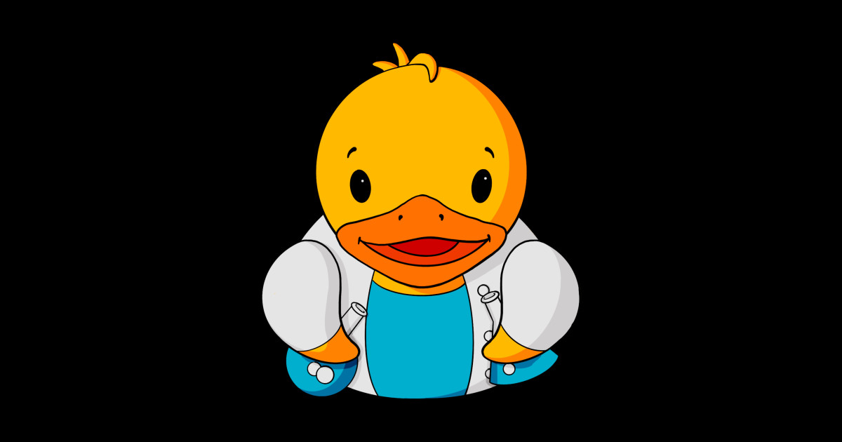 Scientist Rubber Duck - Rubber Duckie - Sticker | TeePublic