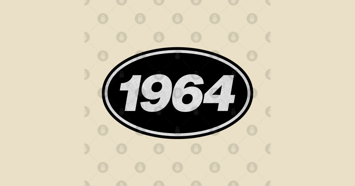 1964 Years - Vintage Logo - 1964 - T-Shirt | TeePublic