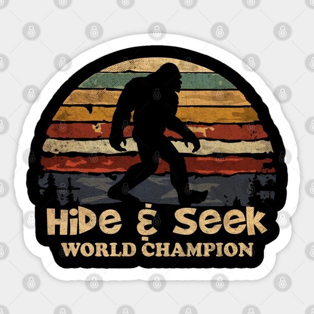 RETRO NEW COLOR HIDE AND SEEK WORLD CHAMPION - Vintage - Sticker ...
