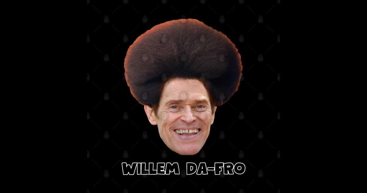 Willem Da-FRO - Willem Dafoe - Sticker | TeePublic