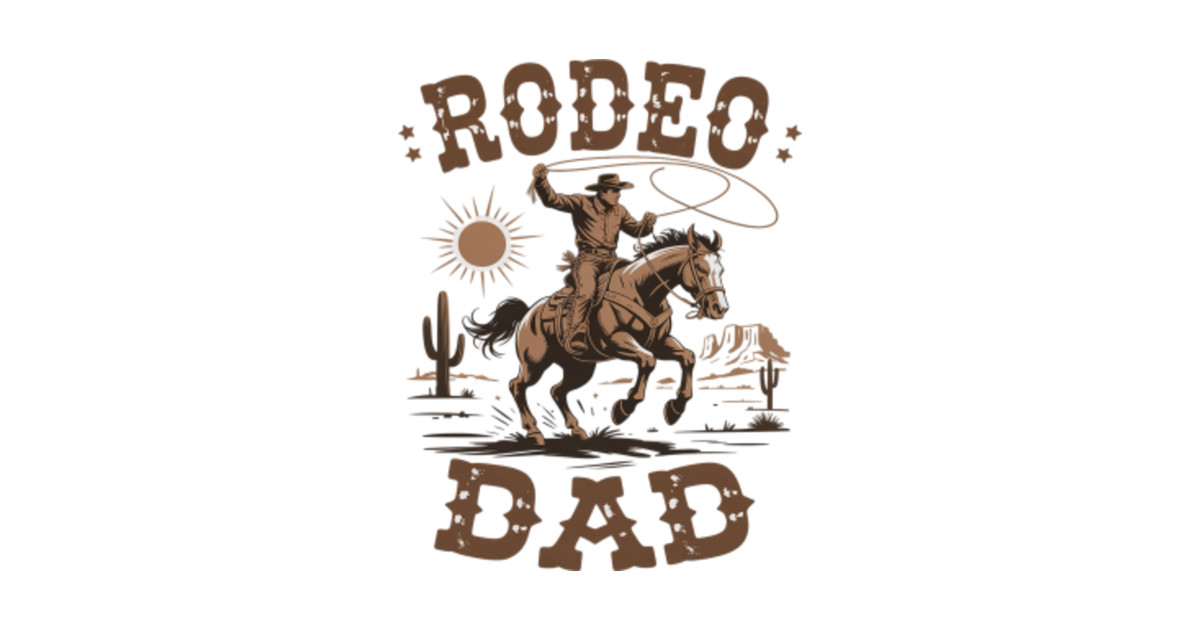 Rodeo Dad Western Cowboy Daddy Family Matching Father's Day - Fathers ...