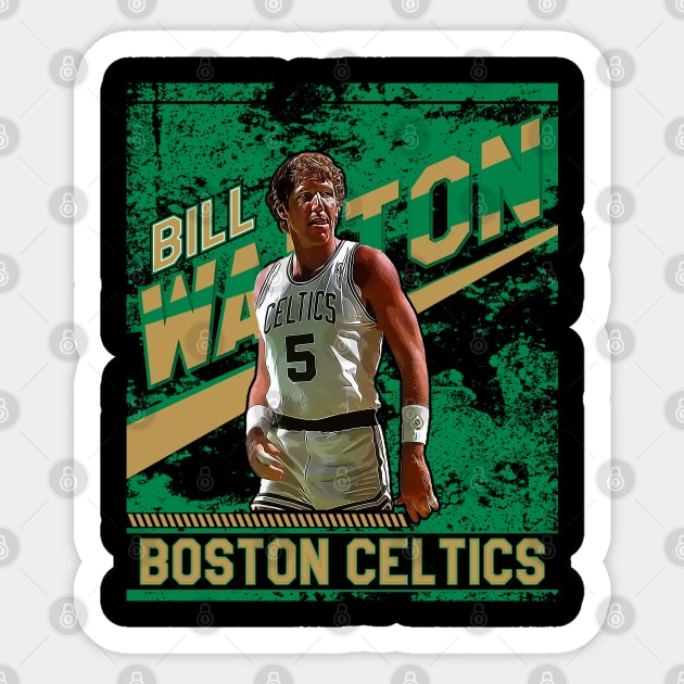 Bill walton || boston celtics - Basketball - Sticker | TeePublic