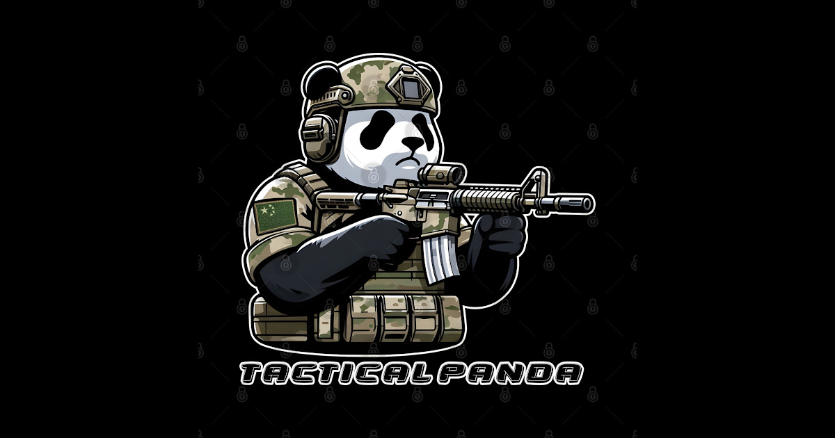 Tactical Panda - Panda - Sticker | TeePublic