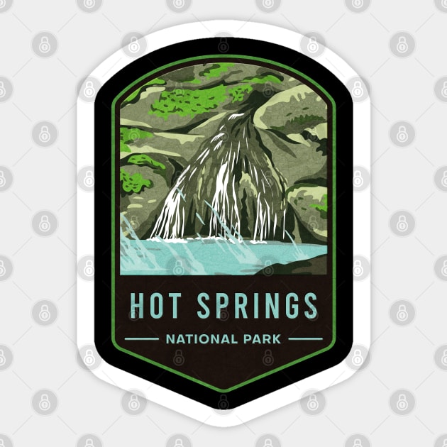 Hot Springs National Park - Hot Springs National Park - Sticker | TeePublic
