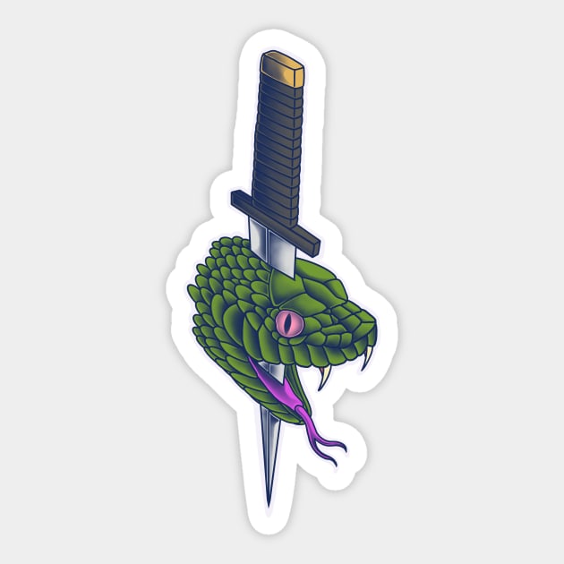 Snake Head - Snake Head - Sticker | TeePublic
