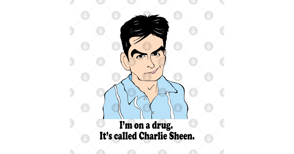 CHARLIE SHEEN FAN ART! - Charlie Sheen Denise Richards - T-Shirt ...
