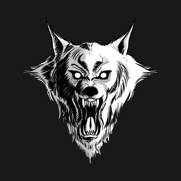 Werewolf Head - Werewolf - T-Shirt | TeePublic