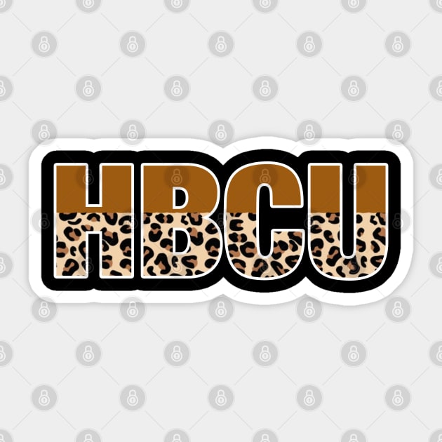 HBCU Leopard Print - Hbcu - Sticker | TeePublic