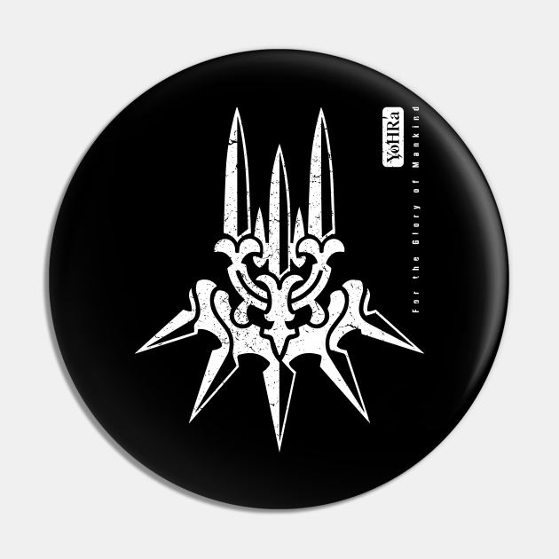 Yohra Logo - For the Glory of Mankind - Nier Automata - Pin | TeePublic